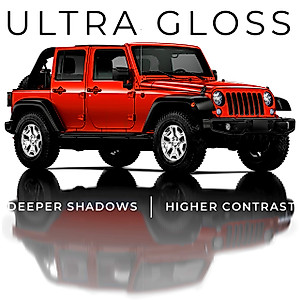 VViViD+ Ultra Gloss Racing Red Vinyl Car Wrap Premium Paint Replacement Film Roll with Nano Air Release Technology, Stretchable Protective Cap Liner, Self Adhesive (1.5ft x 5ft)