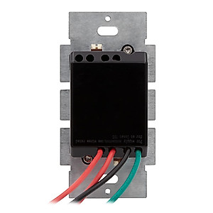 Maxxima Dimmer Electrical Light Switch - Featuring Blue Indicator Light, LED Compatible, 3-Way/Single Pole Use, 600 Watt Max, Dimmable Lamp and Lighting Control