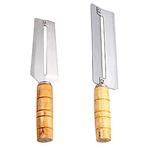 HEMOTON Potato Peeler 2pcs Paring Peeler Multitools Peeling Kinves Pineapple Peeling Fruit Peel Remover Steel Fruit Peeler Veggie Peelers Carrot Peeler Vegetable Wooden Cutting Machine