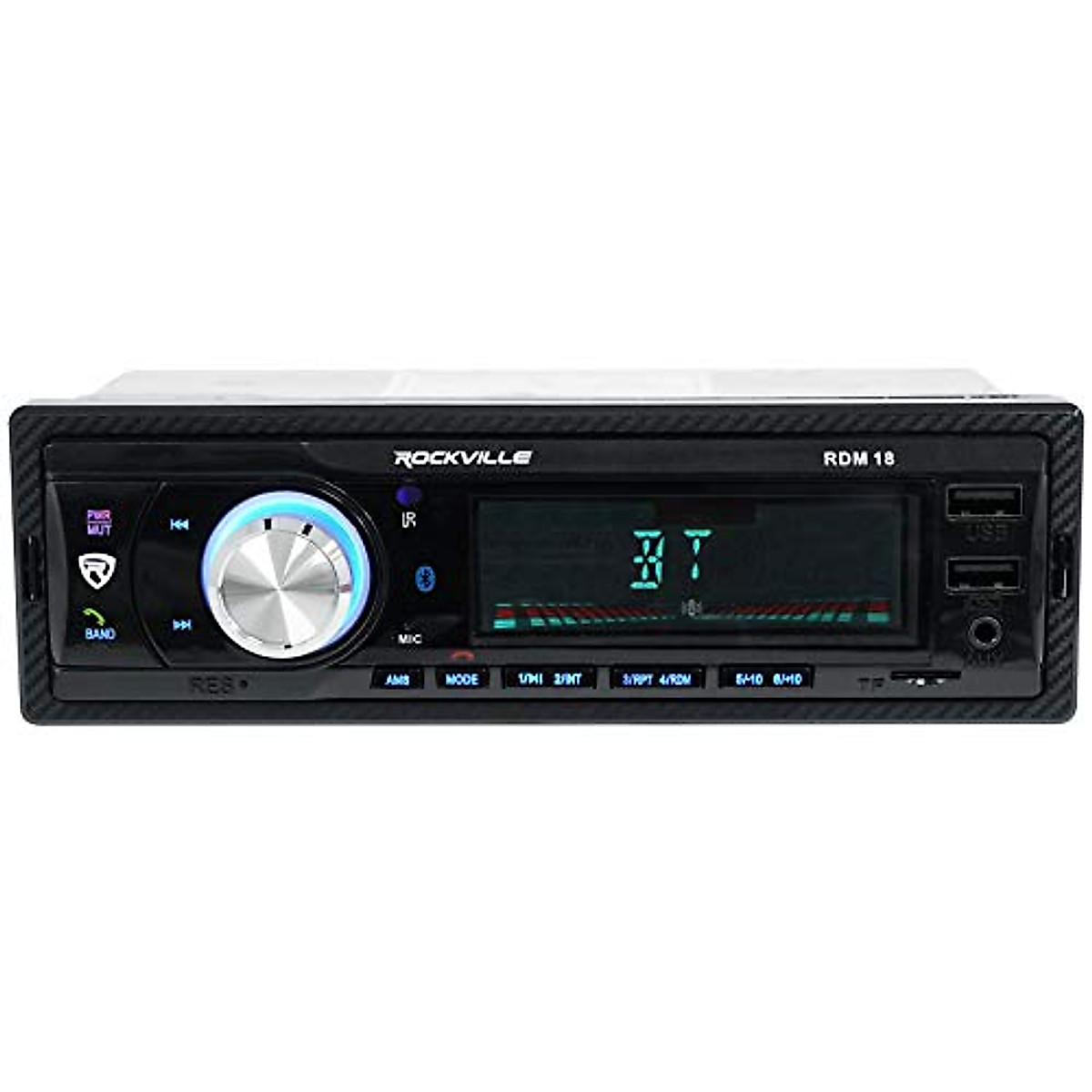 Rockville RDM18 in-Dash Car Digital Media Bluetooth AM/FM/MP3 USB/SD Receiver