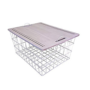 Abite Storage Box, Takelich Basket, 15.7 x 12.2 x 8.5 inches (40 x 31 x 21.5 cm), White, Square