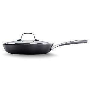 Calphalon Classic 10-Inch Omelette Fry Pan with Cover, Black