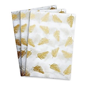 Bzumoot 50 Sheets Tissue Paper for Gift Bags 20 * 28 inches Gift Wrapping Paper for Gift Bags Gold Leaf Wrapping Gift Paper for Christmas Birthday Party Wedding Holiday Decorations DIY Craft