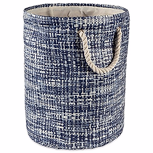 DII Woven Paper Storage Bin, Tweed, Nautical Blue, Small