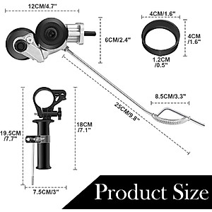 7PCS Electric Plate Cutter for Metal Drill, Sheet Metal Nibbler Drill Attachment, Sheet Metal Cutter Tool with Adapter, Easy Metal Plate Cutting for Iron, Whiteboard, Steel, Copper, Aluminum