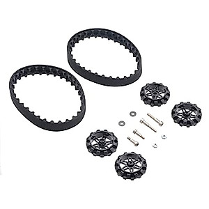 Pololu Corporation 30T TRACK SET - BLACK (Pack of 5)-3033