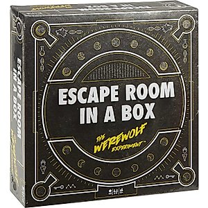 Mattel Games Escape Room in a Box Game The Werewolf Experiment, Mystery with Physical Puzzles, Paper Puzzles & Real Locks (Amazon Exclusive)