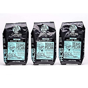 HEB Cafe Ole Ground Coffee 12oz Bag (Pack of 3) (Texas Pecan)
