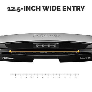 Fellowes Saturn 3i 125 Thermal Laminator Machine with Self-Adhesive Laminating Pouch Starter Kit, 12.5 inch