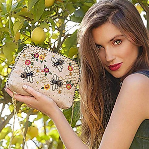 Mary Frances Crossbody/Makeup Bags (Bee Kind)