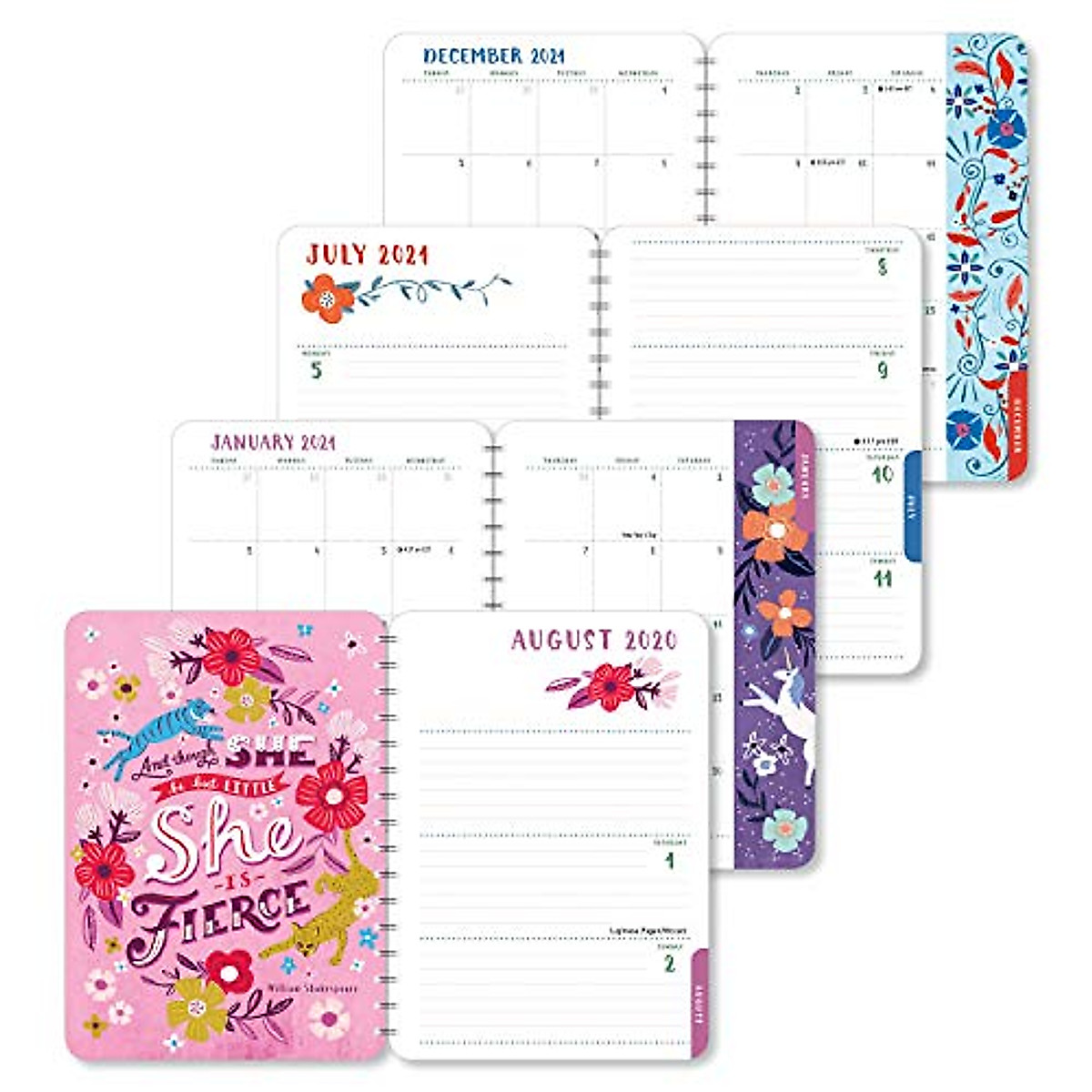 Girl Power 2021 On-the-Go Weekly Planner: 17-Month Calendar with Pocket (Aug 2020 - Dec 2021, 5" x 7" closed): You Are Unique