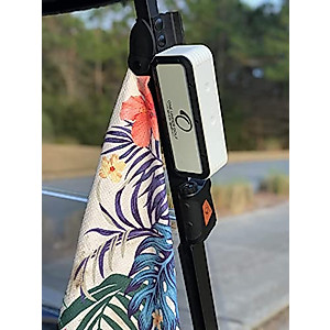 One Under GX40 Magnetic Wireless Speaker | Built in Magnet Locks onto cart Rail | Massive 40W Sound | IPX7 Waterproof,Shockproof,18 Hr Battery,100ft Range,Fast Type-C Charger-Gray