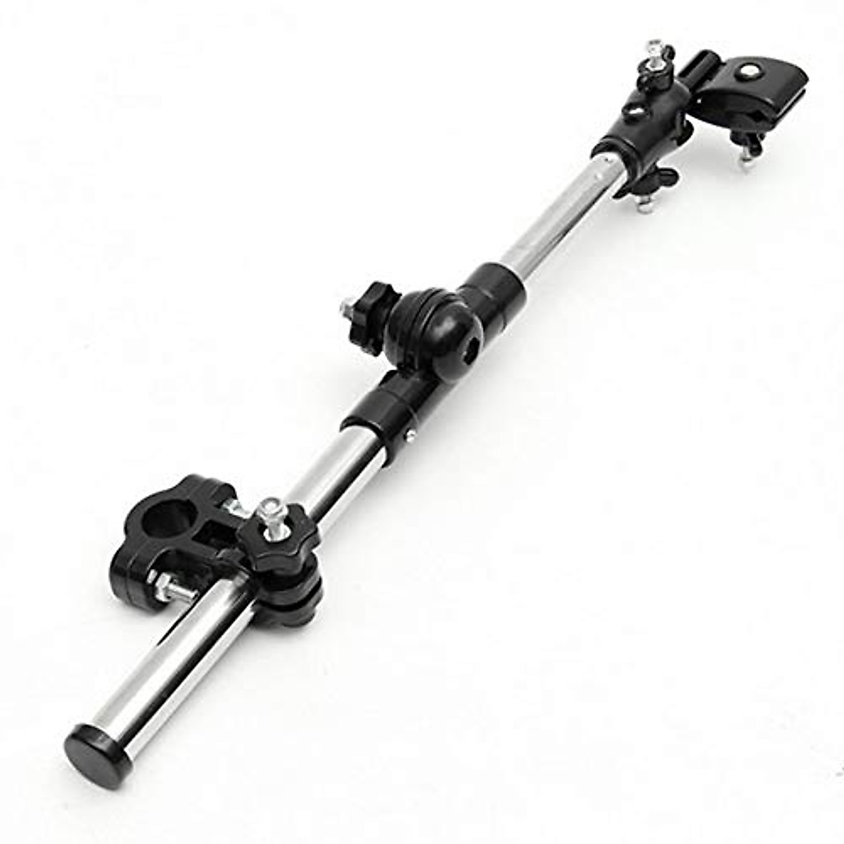 Umbrella Mount Holder, Adjustable Umbrella Mount Stand No Need Wrench to Attach/Detach Umbrella Clamp for Wheelchair, Walker, Rollator, Bicycle, Pram, Stroller(Black)