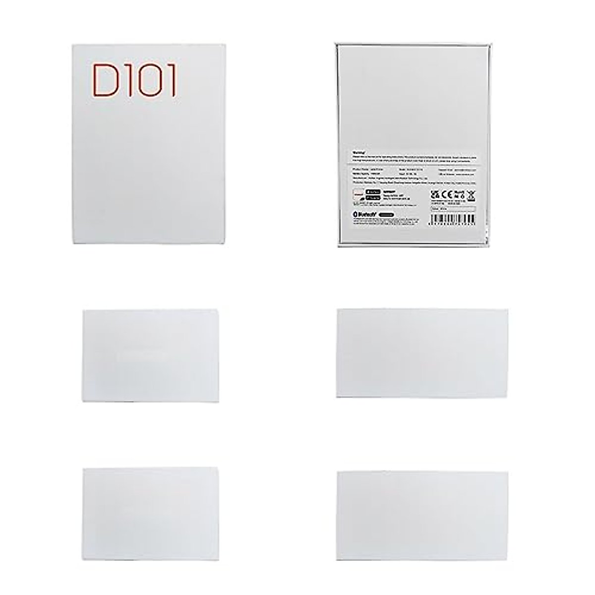 Binardat 1 Inch Label Maker Machine with Tape,15-25MM Portable Thermal Bluetooth D101 Printer for IOS/Android APP, with Multiple Fonts, Emojis, Symbols, Easy to Print Name, Address, Barcode Labels