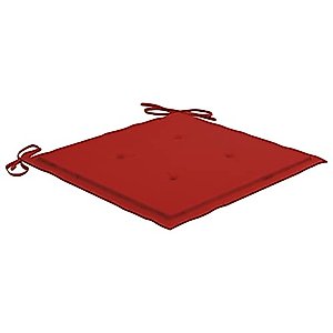 imasay Garden Chair Cushions 4 pcs Red 19.7"x19.7"x1.2" Fabric