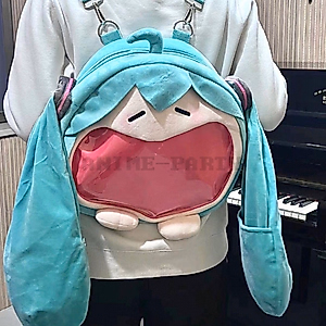 Miku Virtual Singer Anime Kawaii Harajuku Plush Backpack Bag Computer Rin