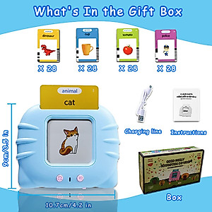 JUNQIU Flash Cards Educational Toys for Toddlers 2 3 4 5 6 Year Old, Toddler Learning Toys for Girls Boys Gifts