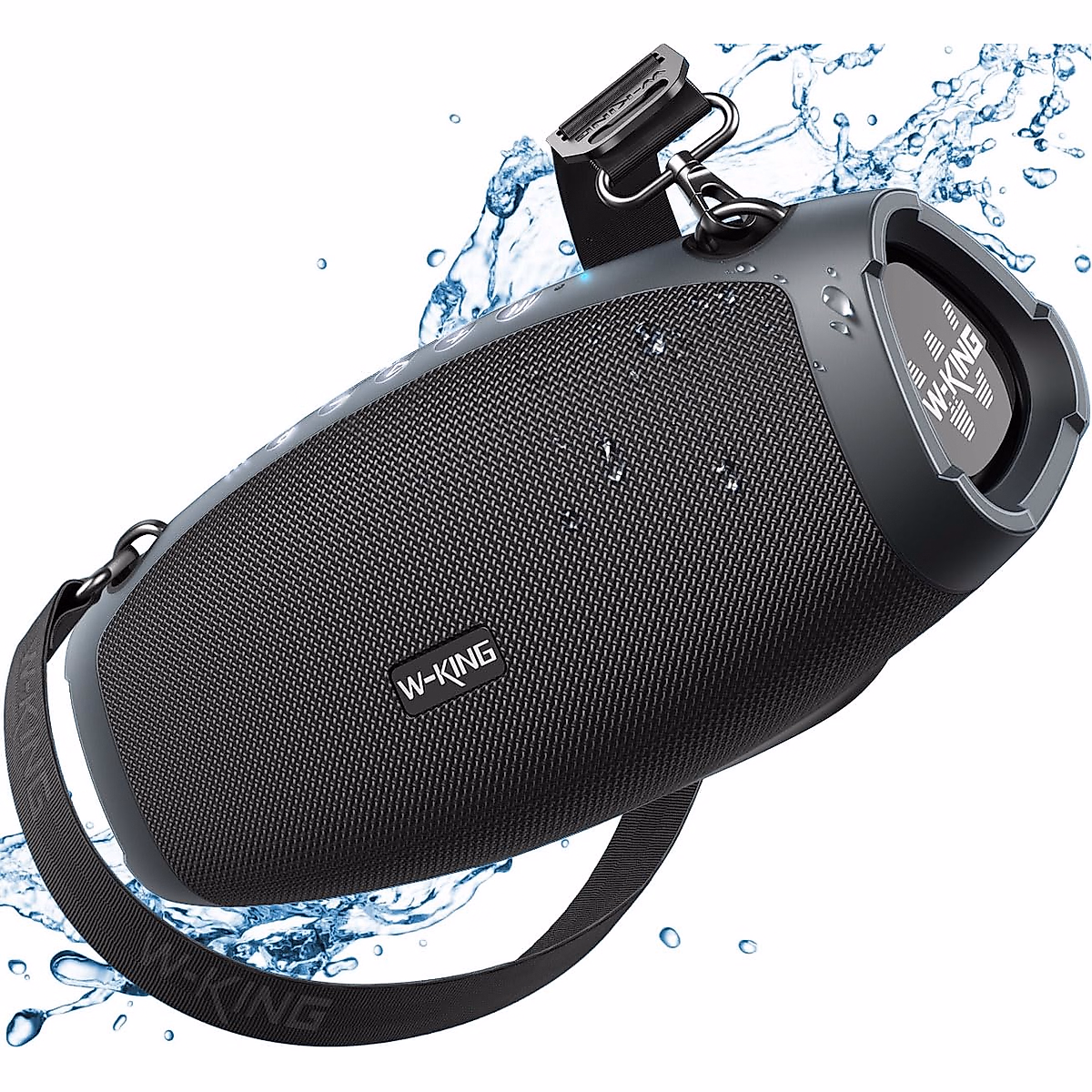 W-KING Portable Loud Bluetooth Speakers with Subwoofer, 70W Portable Outdoor Speakers Bluetooth Wireless Waterproof, Triple Passive Radiators-Deep Bass/Hi-fi Audio/DSP/42H/Power Bank/TF/AUX/EQ/Opener