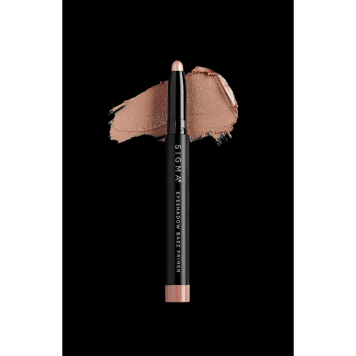 Sigma Beauty Eyeshadow Primer Base – Professional Grade Eye Primer Crayon w/Retractable Tip for Long-Lasting Makeup & All-Day Color Payoff, Prevents Creasing (Bubbly, Pinky Peach Champagne Shimmer)