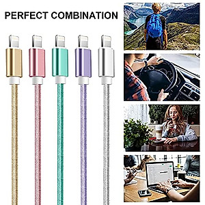 iPhone Charger,Apple MFi Certified 5 Pack iPhone Charger Cable iPhone Cord Nylon Braided Compatible with iPhone 13 Pro/13/12/11 Pro/11/XS MAX/XR/8/7/6s…