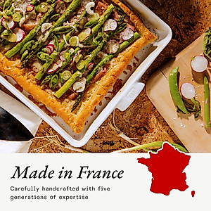 Made In Cookware - Rectangular Baking Dish - White - Hand Crafted Porcelain - Professional Bakeware - Made in France