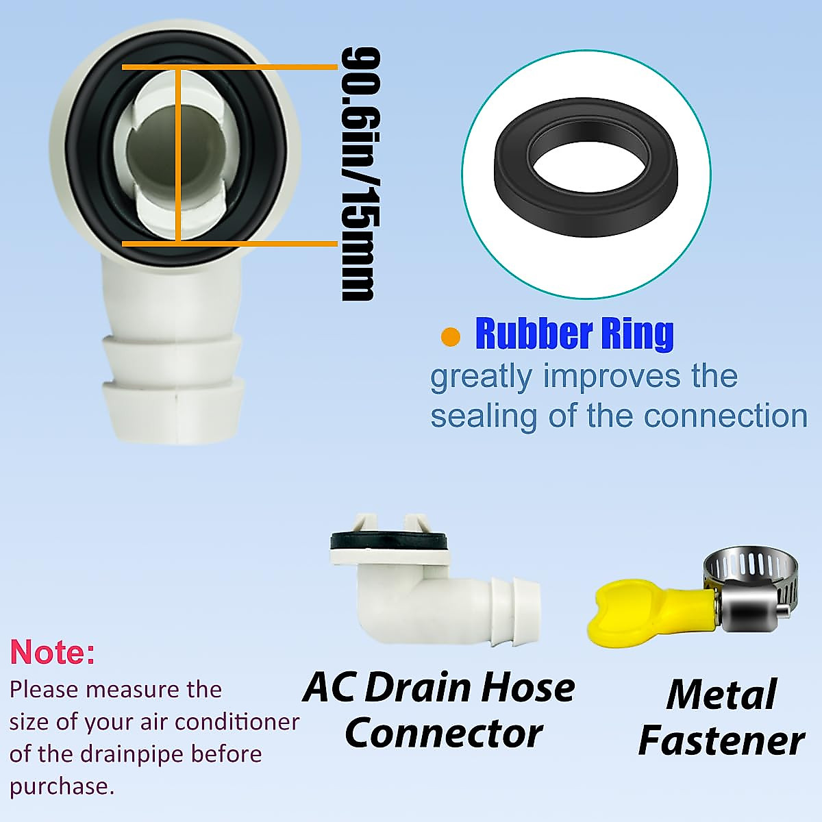 Air Conditioner Drain Hose Kit 10 Feet AC Drain Hose Replacement Leak Proof