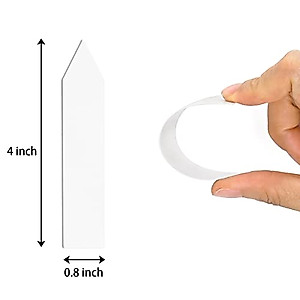 Foraineam 1000 Pcs 4 Inches Plant Labels Plastic Plant Tags Nursery Garden Labels Pot Marker Garden Stake Tags