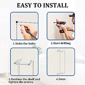 Towel Racks for Bathroom Wall Mounted,Stainless Steel Bath Towel Holder Wall Towel Rack for Rolled Towels,Bathroom Towel Storage, Mounted Towel Rack Holder,Brushed Gold-Bathroom Organizer,Holds Robes