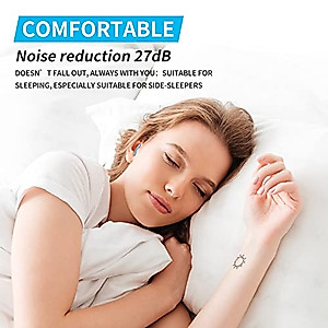 LYSIAN Soft Moldable Silicone Earplugs for Sleep, 5 Pairs, SNR 27dB Noise Cancelling Sleeping Ear Plugs for Swimming, Travel, Snoring(Blue)