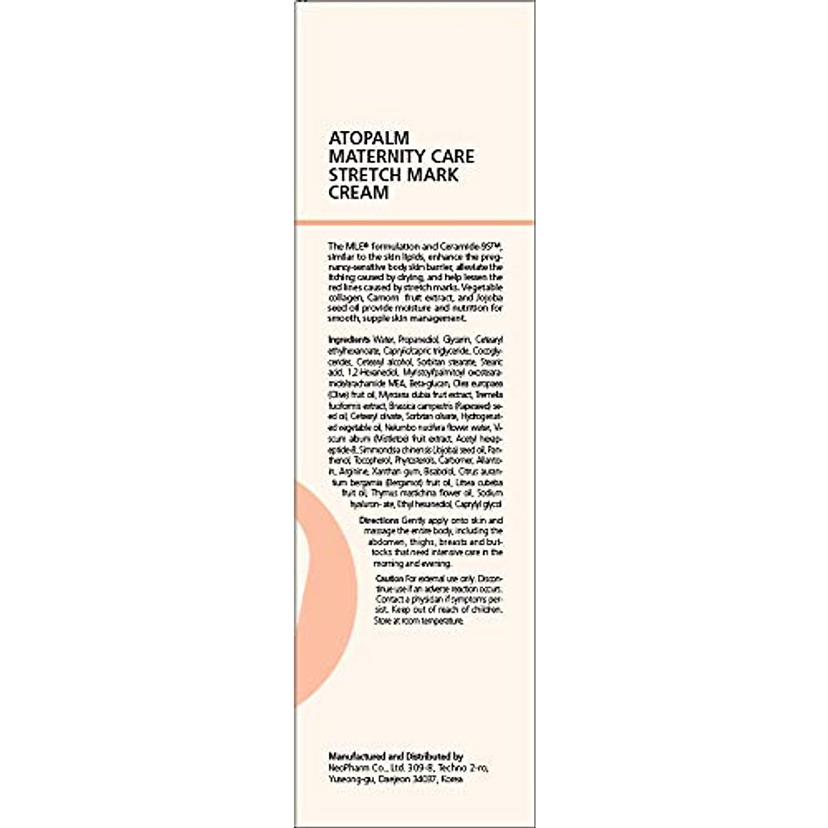 ATOPALM Maternity Care Stretch Mark Cream, 150ml 5 Fl Oz, Canola Oil Postpartum Skin Care| Pregnancy Red Lines Relief | Skin Swelling Elasticity Improvement| Gentle Body Moisturizing | Kbeauty