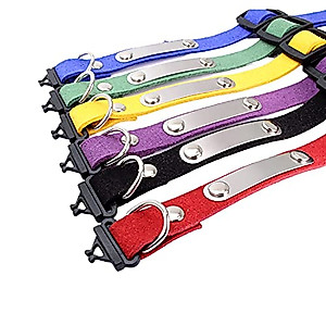 Personalized Anti Strangulation Kitten Cat Collars with Bell Breakaway Quick Release Custom Engraved Cat Collar with Name Tag Adjustable Red Cute Cat Collars for Male Female Boy Girl Cats