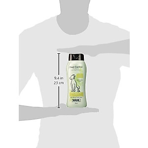 WAHL Shed Control Pet Shampoo for Dog Shedding & Dander – Lemongrass, Sage, Oatmeal, & Aloe for Healthy Coats & Skin – 24 Oz - Model 820005A