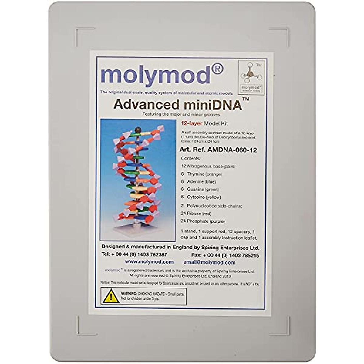 Molymod miniDNA (AMDNA06012) DNA Model 12 Base Pair Layer Kit
