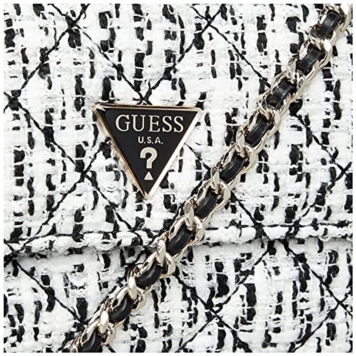 GUESS Cessily Micro Mini Black/White One Size