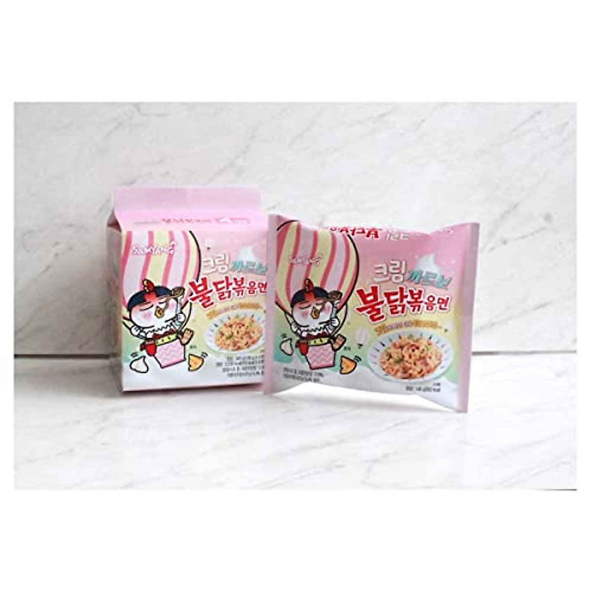 [Samyang] Cream Carbo Bulldark Spicy Chicken Roasted Noodle Soup (Pack of 4) / Korean food/Korean ramen/Spicy Korea Noodle Challenge (overseas direct shipment)