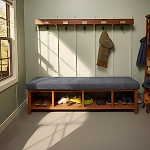 Focuprodu Bench Cushion 42 inch, Patio Furniture Cushions, Personalized Custom Non-Slip Durable Window Cushions Chair Cushions. (42x18x2.5, Dark Grey)