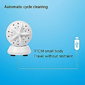 Portable Washing Machine, Mini Washing Machine Portable Multifunctional Washer Ultrasonic Washing Machine 100‑240V(U.S. regulations)