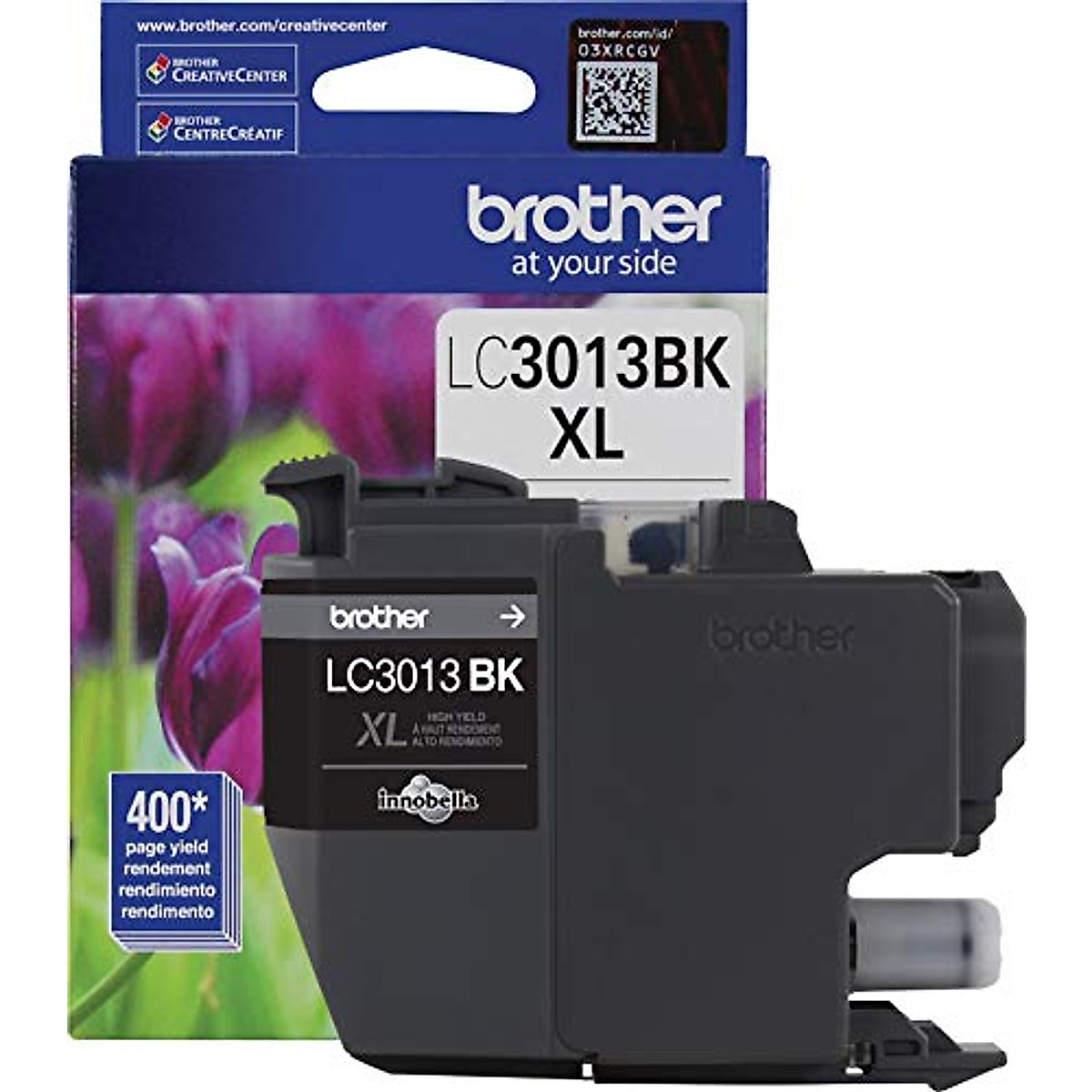 Brother Genuine LC3013BK, LC30133PKS High Yield Black, Cyan, Magenta and Yellow Ink Cartridge Set, LC3013