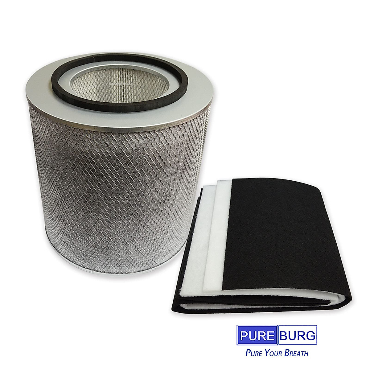 PUREBURG Replacement Filter Set Compatible with Austin Healthmate FR400 HM400 HM402 HM405 HM410 HM450 Air Purifiers,H13 HEPA Activated Carbon & Pre-Filter