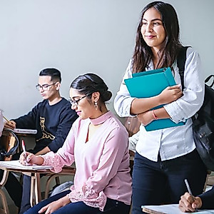 Samsill Earth’s Choice Biobased Durable Fashion Color 3 Ring View Binder, 1 Inch Round Ring, Up to 25% Plant Based Plastic, USDA Certified Biobased, Turquoise, Value Two Pack