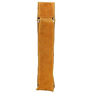 Electrodes Welding Rod Bag Leather Rod Holder Thickened Cowhide Anti Scald Welding Rod Holder Electrode Holder Split Cowhide Leather Welding Rod Bag Yellow