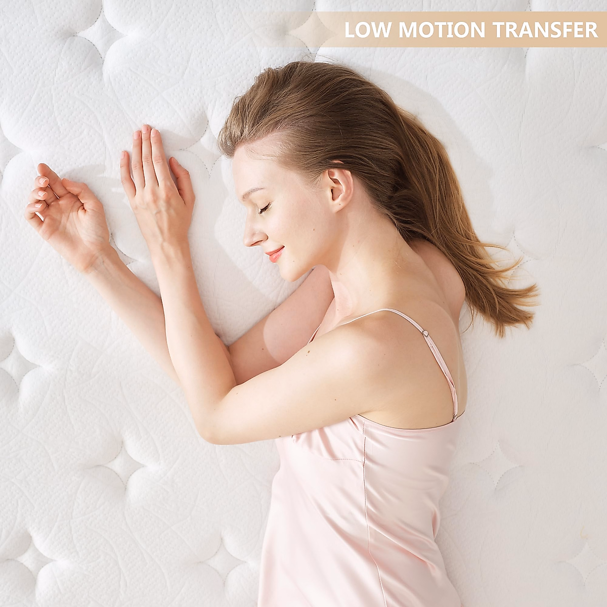 mikibama Queen Size Mattress, 14 Inch Hybrid Queen Mattress in a Box, Queen Bed Mattress with Memory Foam and Pocket Spring,Tight Top Medium Firm Feel, 60"*80"*14"