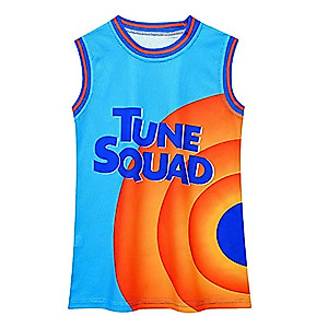 Basketball Jersey for Kids No.6 Space Movie Basketball Superstar No.6 Tshirt Fashion Sport Tank Tops Quick Dry Basketball Cartoon Movie Jersey Novelty Sportwear Tops Tee for Boys Halloween Costume #6