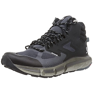 SALOMON Men's Camping & Hiking Shoes, Ebony Black Stormy Weather, 12 AU