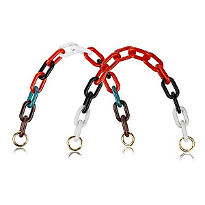 Allzedream Resin Purse Strap Acrylic Handbag Chain Replacement Shouder Bag (16in, Cool)