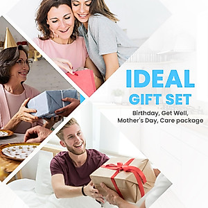 Tea and Honey Gift Set: Tea Gift Basket with 18 Tea Bags, Sugar, and Honey Jar, Tea Gift Set with Tumbler, Variety Tea Sampler for Women and Men Tea Lovers, Get Well Soon, Sympathy & Self Care Package (Butterfly)