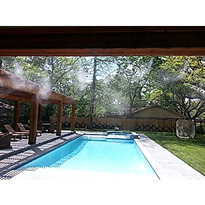 Residential Misting System- Made in USA Pump- 200 psi Mid Pressure Patio Misting System-12 Nozzles Misting System