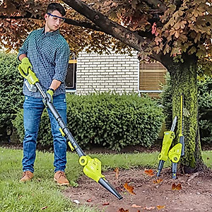 Sun Joe 24V-GTS4004-XT 24V IONMAX Blower,Hedge Trimmer & 8-in Pole Saw Kit w/2x24V 2.0-Ah Batt, Charger & Pole