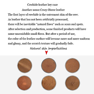 ontto 6-button Key Fob Cover for Volvo Premium Leather Key Protector Black