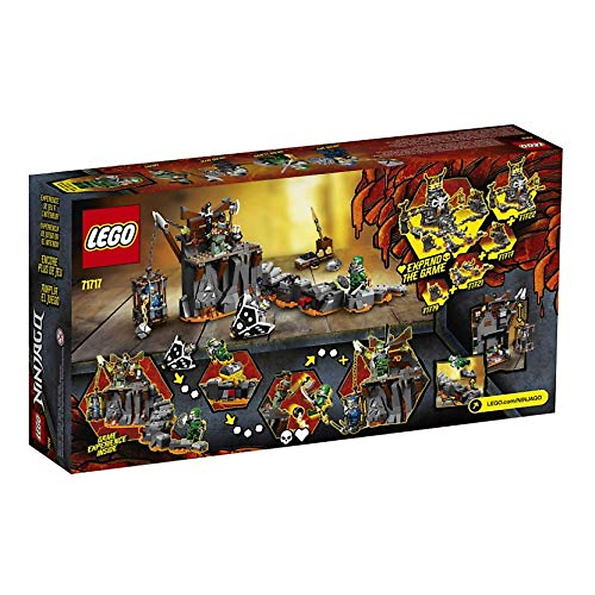 LEGO NINJAGO Journey to The Skull Dungeons 71717 Ninja Playset Building Toy for Kids Featuring Ninja Action Figures (401 Pieces)